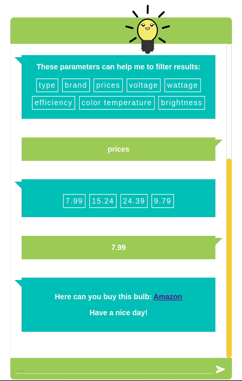 Light Bulb Chatbot: Easy Way to Save the World – Group 10 – Design ...